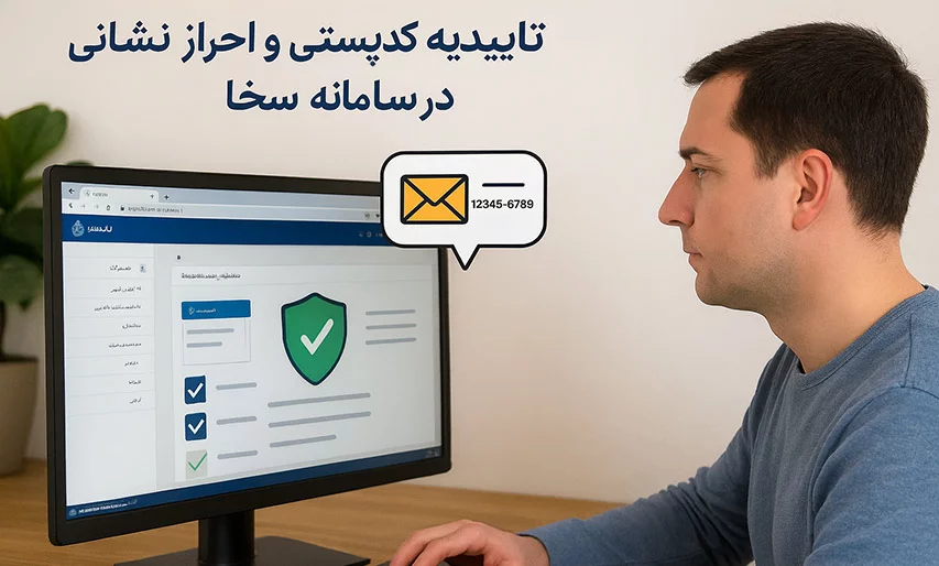 نحوه گرفتن تاییدیه کد پستی و احراز نشانی در سامانه سخا - azki